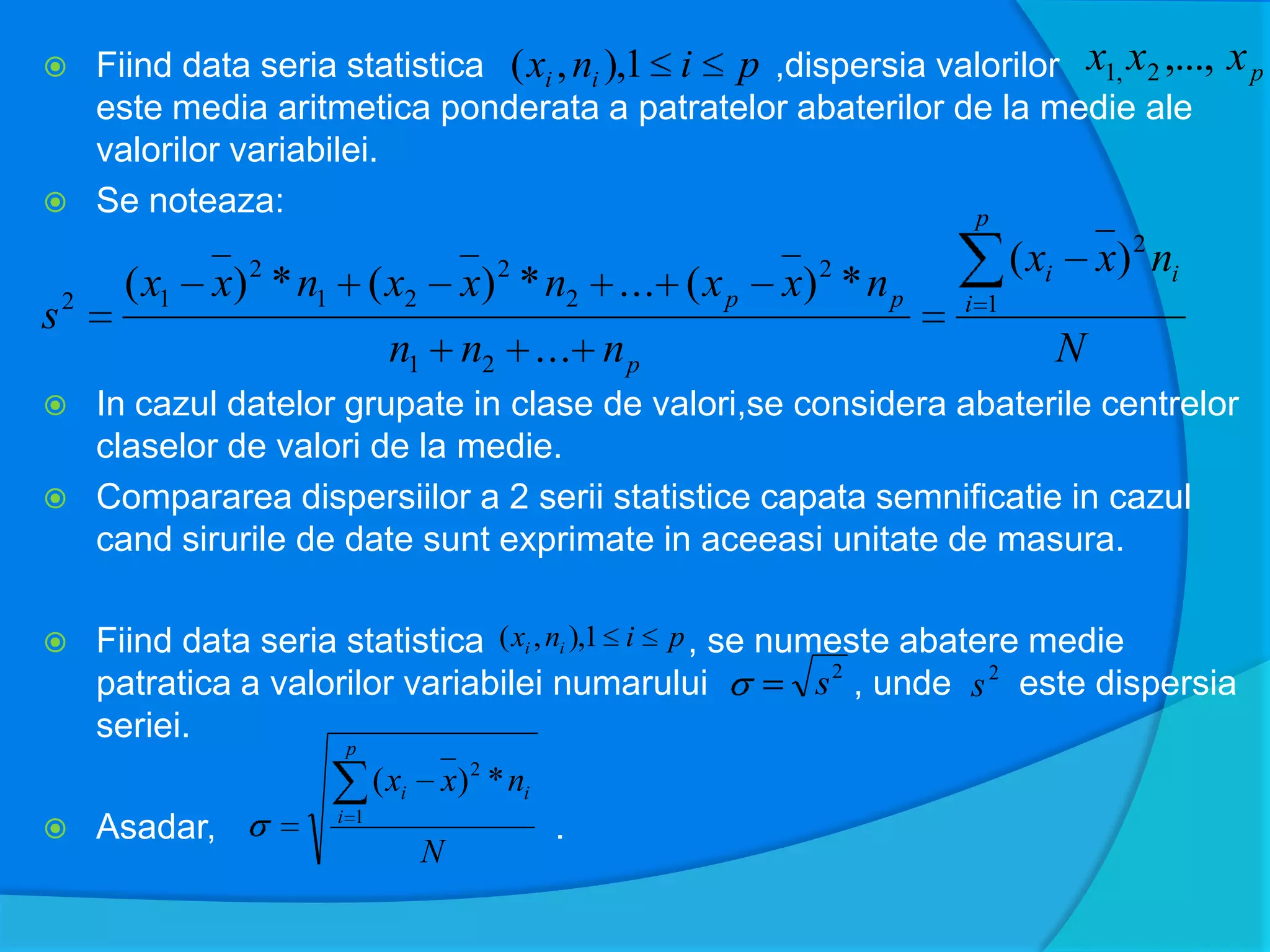 Elemente de statistica | PPTX