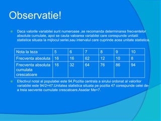 Elemente de statistica | PPTX