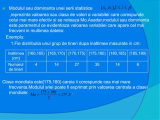 Elemente de statistica | PPTX