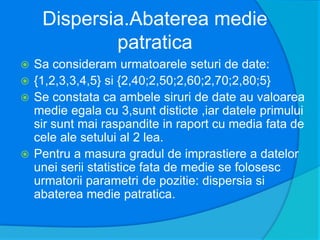 Elemente de statistica | PPTX
