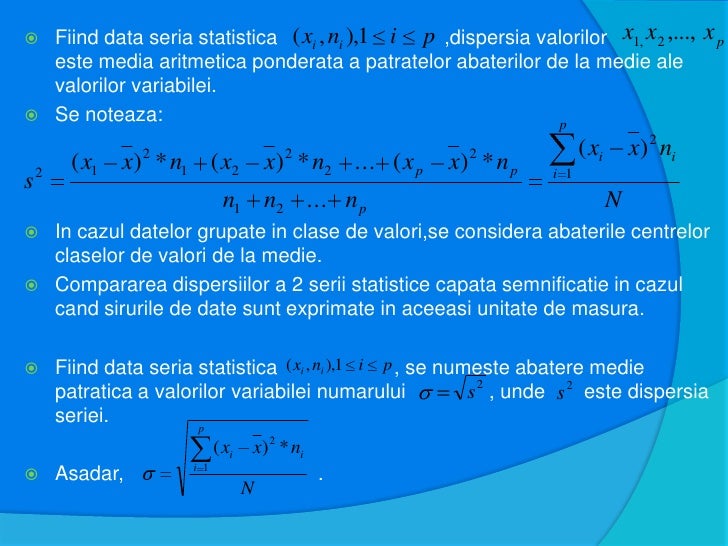 Abaterea Medie Patratica Formula Excel