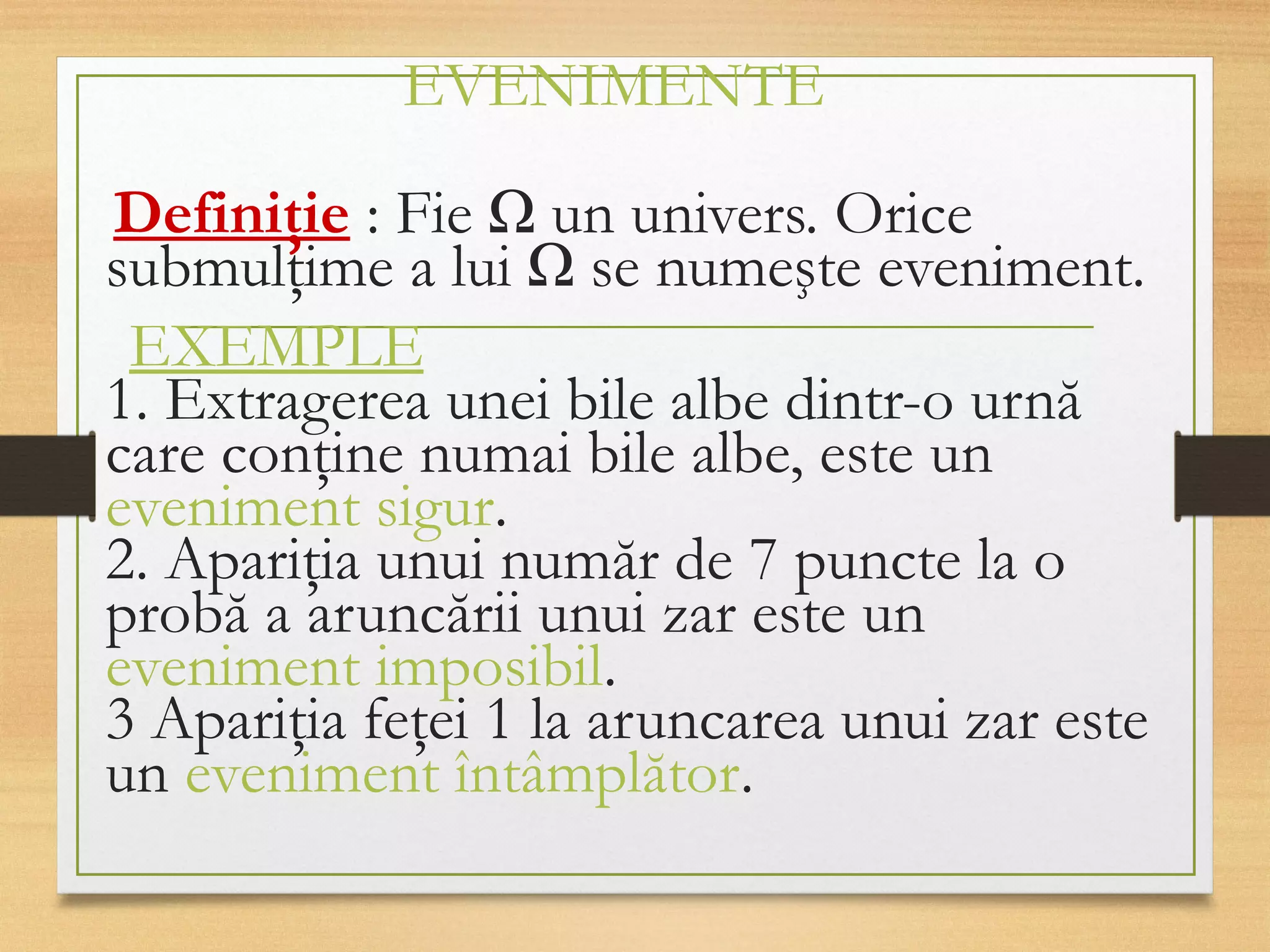 Elemente de statistica matematica și probabilitatea | PPT