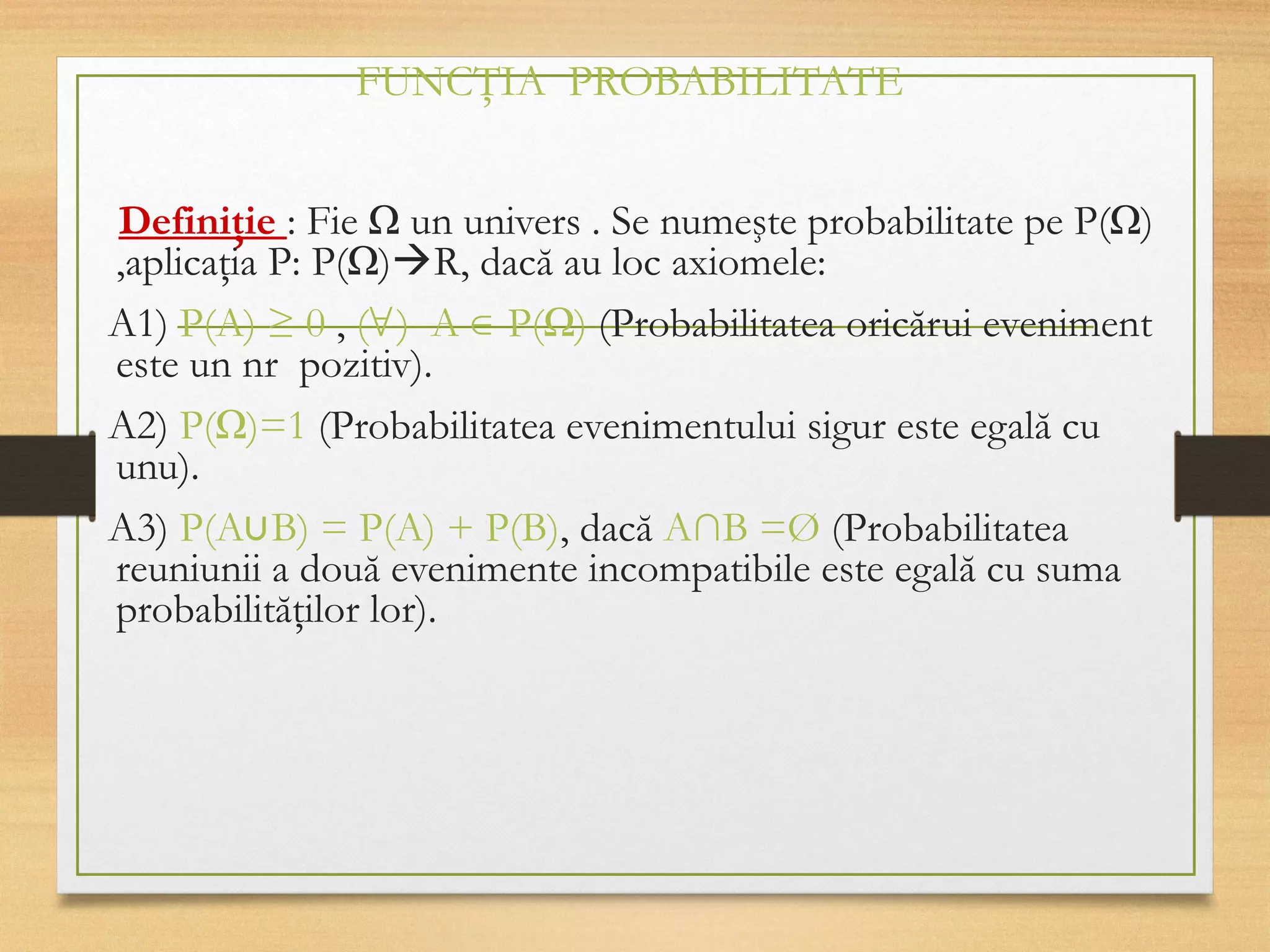 Elemente de statistica matematica și probabilitatea | PPT