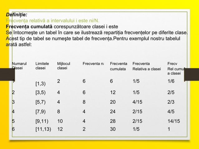Elemente de statistica matematica și probabilitatea | PPT