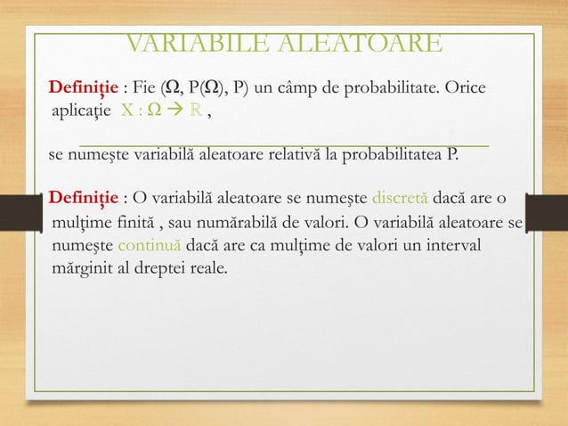 Elemente de statistica matematica și probabilitatea | PPT