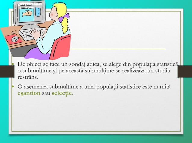 Elemente de statistica matematica și probabilitatea | PPT