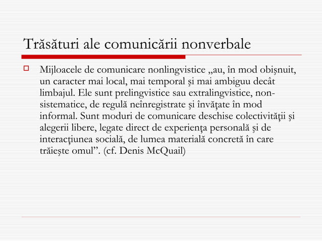 Elemente de teoria comunicarii | PPT