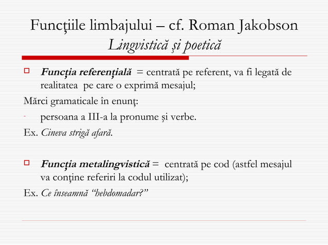 Elemente de teoria comunicarii | PPT