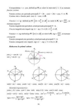 Elemente de trigonometrie | PDF