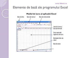 Elemente introductive excel | PPT