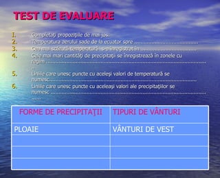Elementele climatice | PPT