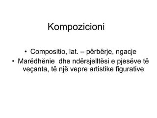 Elementet e analizës së një pikture (art figurativ) | PPT