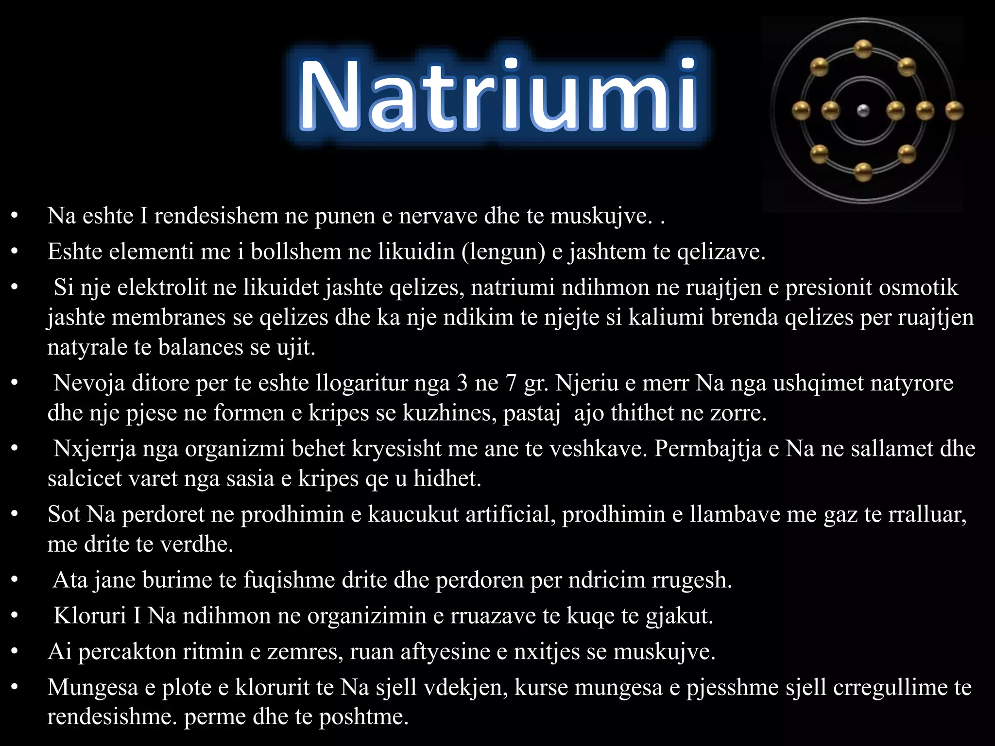 Elementet kimik ne trupin tone projekt kimi | PPTX