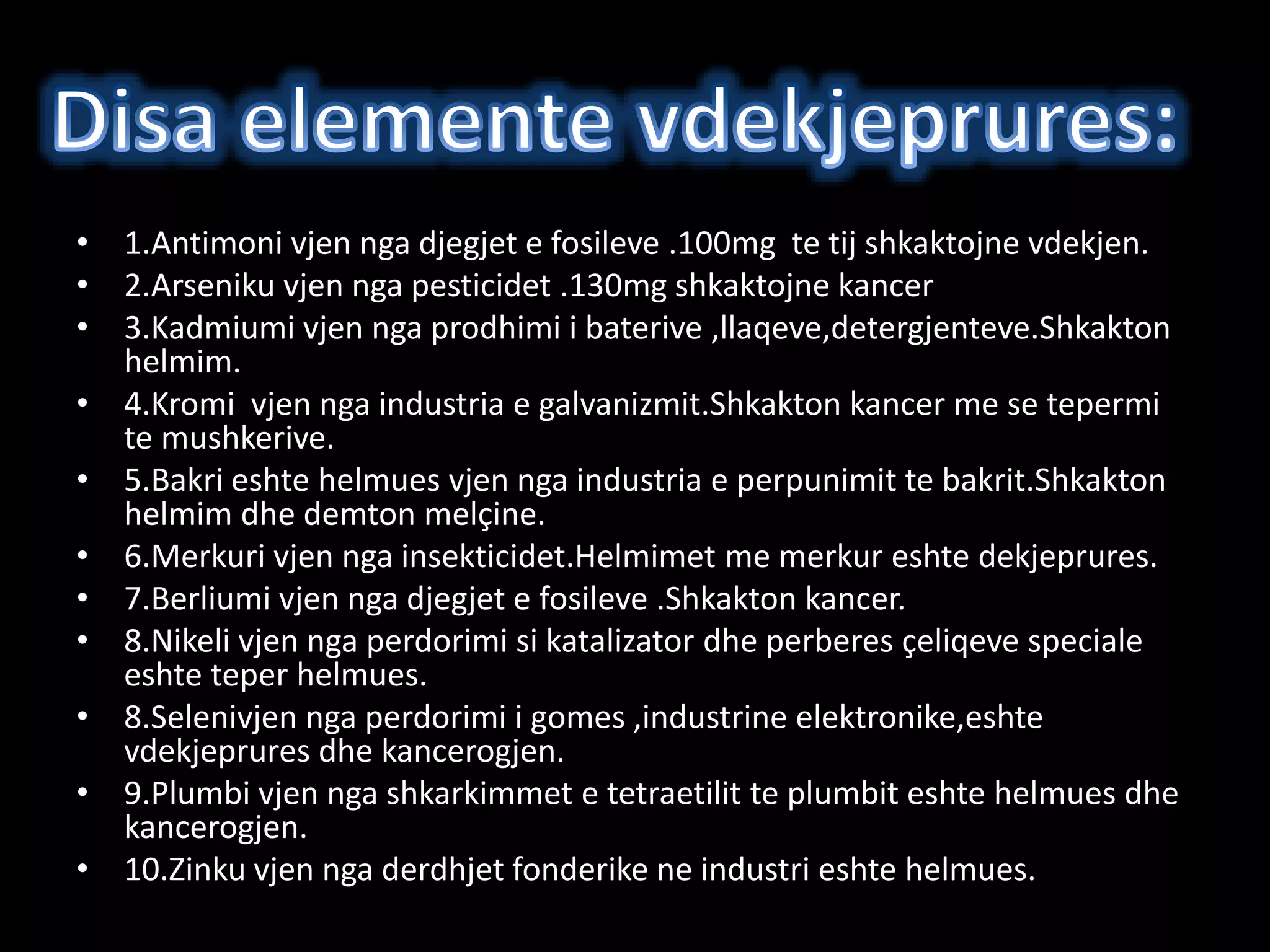 Elementet kimik ne trupin tone projekt kimi | PPTX