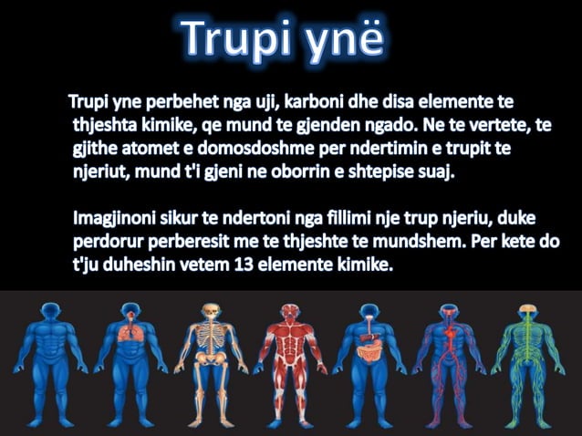 Elementet kimik ne trupin tone projekt kimi | PPTX