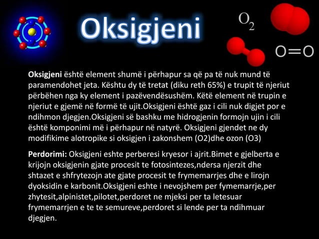 Elementet kimik ne trupin tone projekt kimi | PPTX