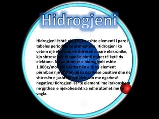 Elementet kimik ne trupin tone projekt kimi | PPTX