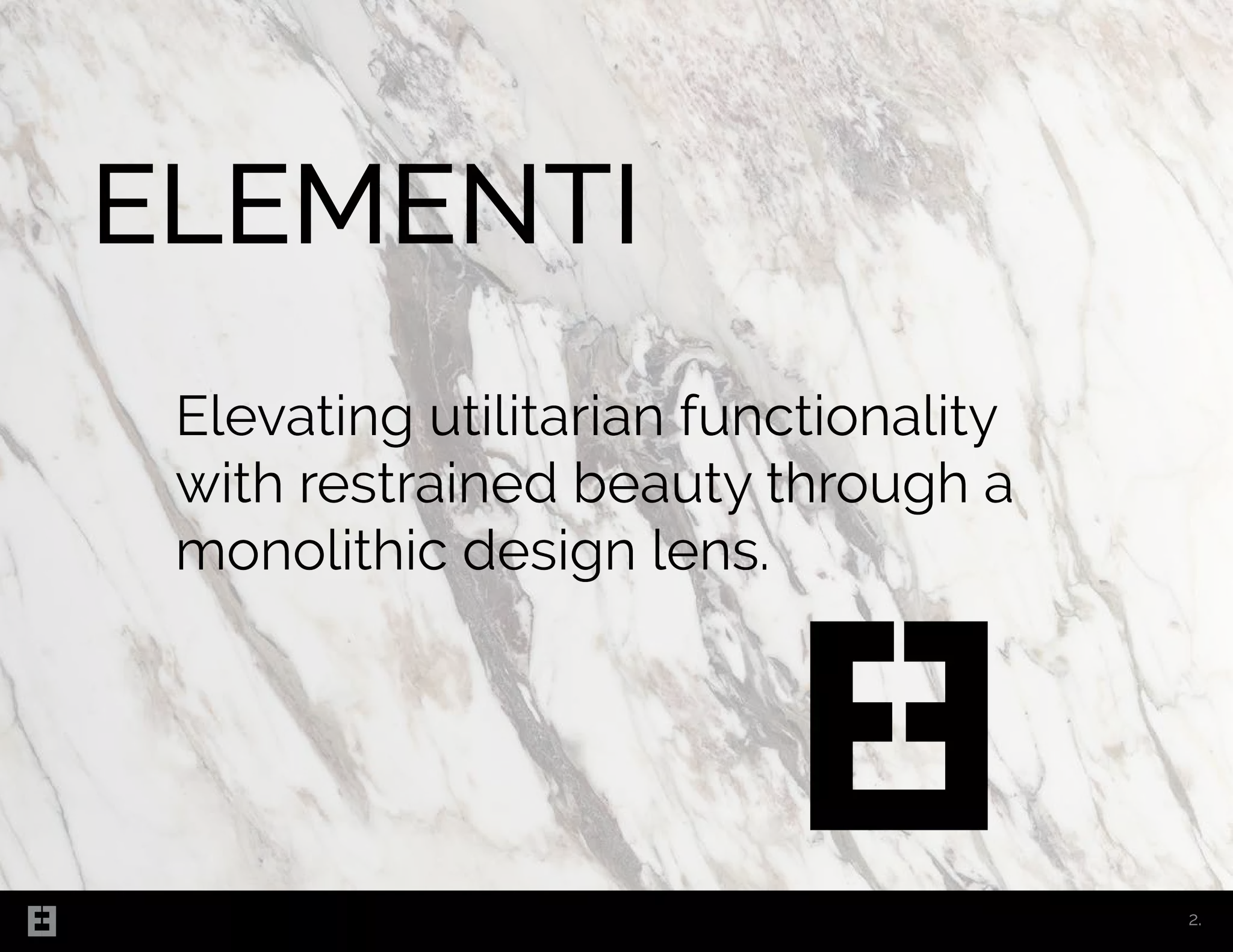 ELEMENTI - Custom Kitchen Capabilities Deck | PPT