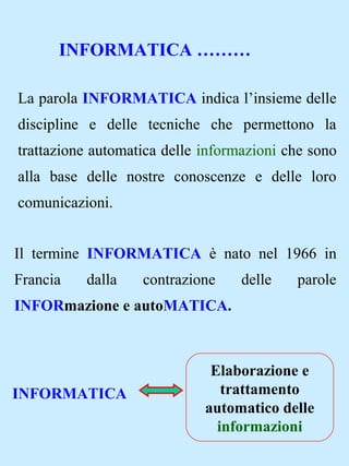 Elementidi informatica | PPT
