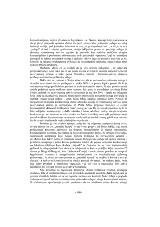 Elementi netržišnog poslovnog okruženja na tržištu poštanskih usluga u ...