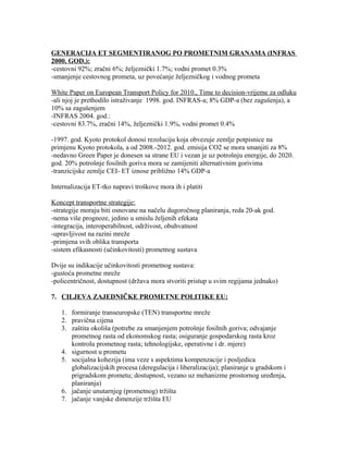 Elementi prometne politike | PDF