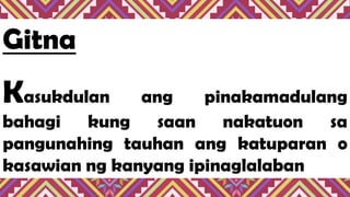 ELEMENTO NG ALAMAT | PDF
