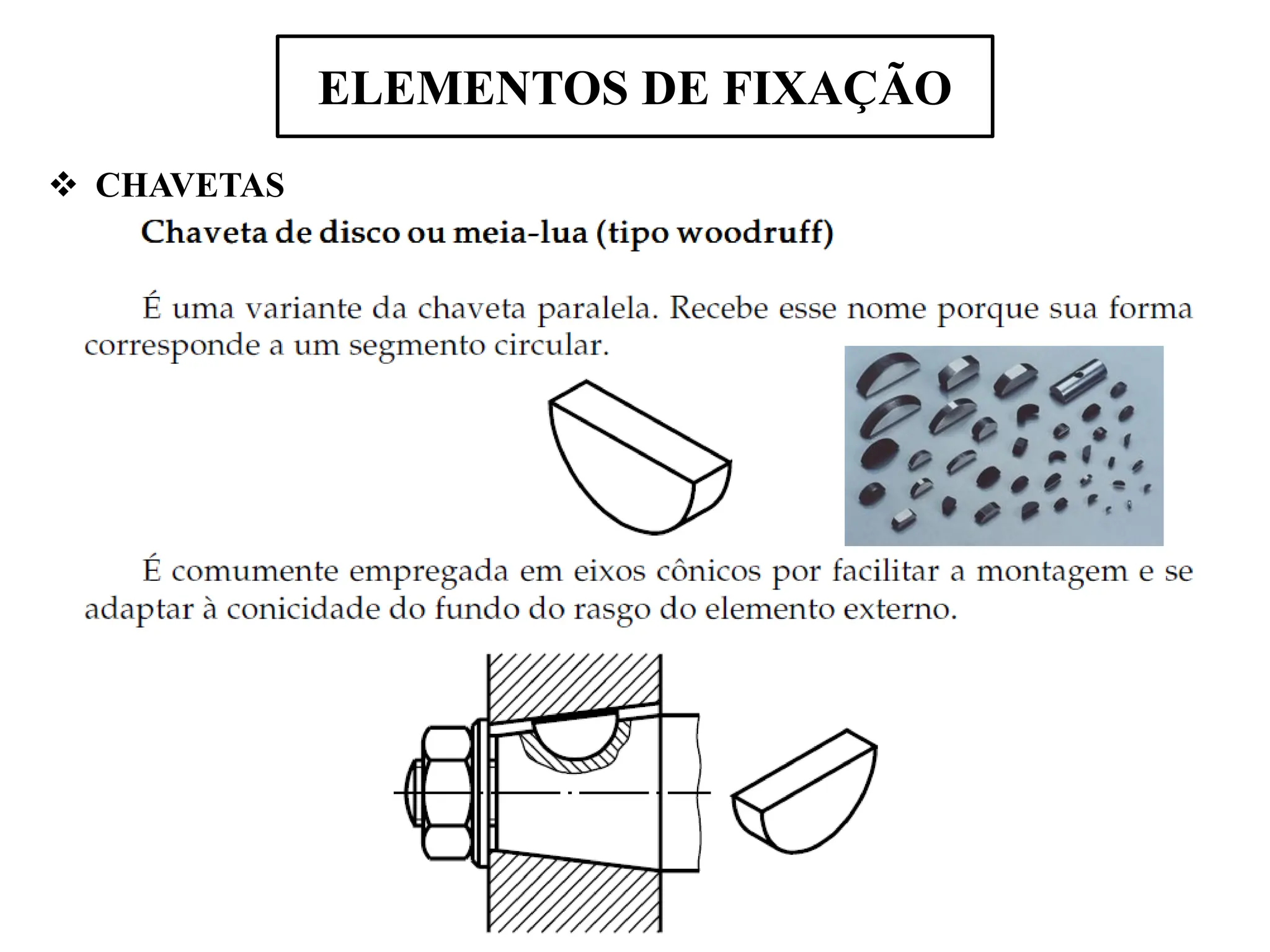 elemento Chavetas material de apoio didatico | PDF
