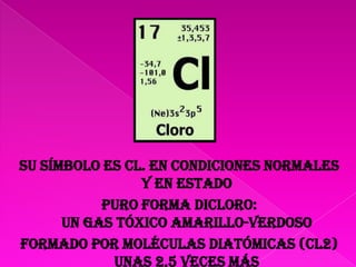 Elemento cloro | PPT