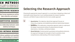 Research Methodology: Element of Research Design.pptx | Educational ...