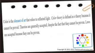 Elements of arts: COLOR | PPTX