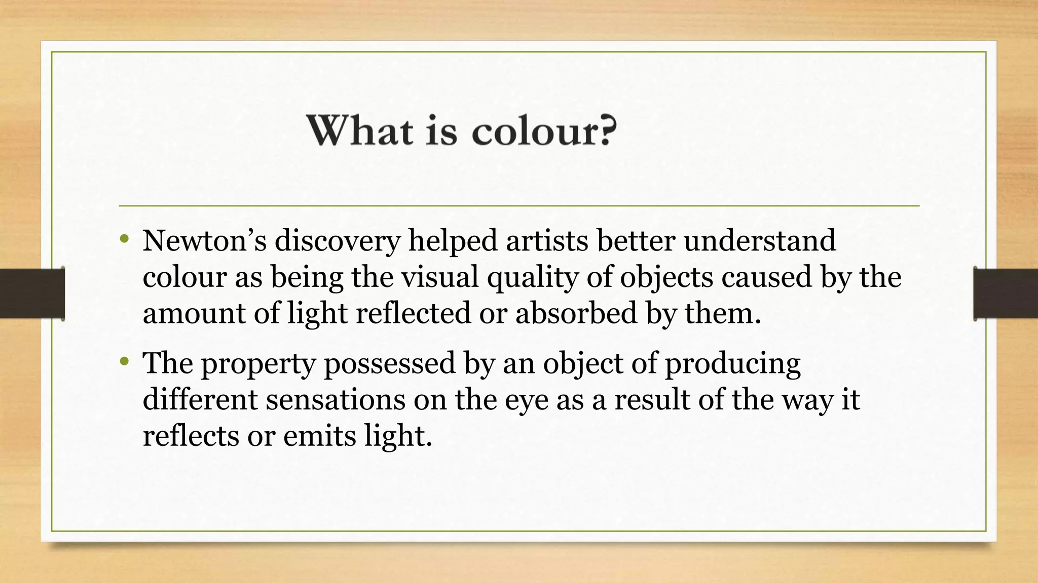 Element of art: colour | PPTX