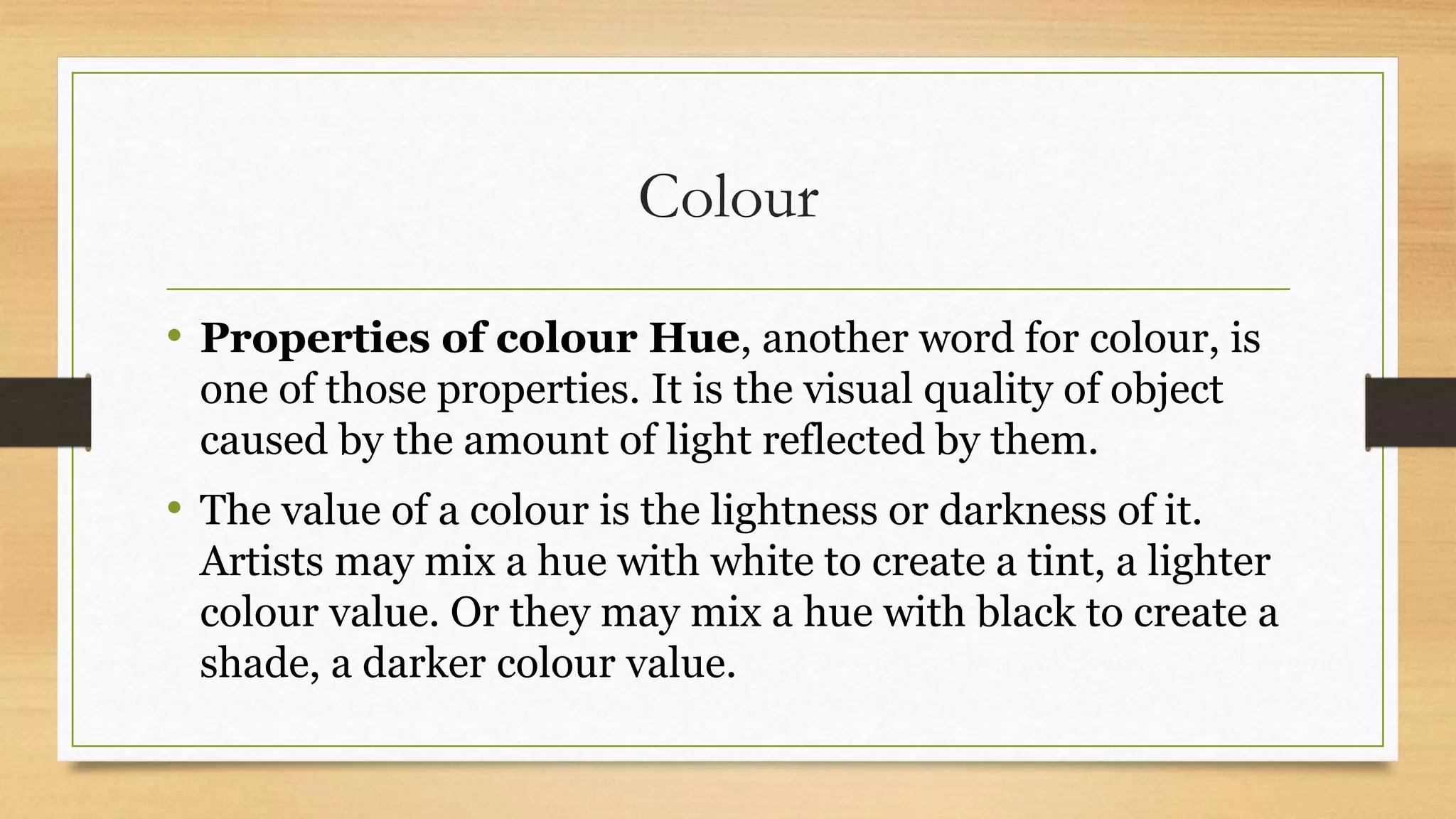 Element of art: colour | PPTX