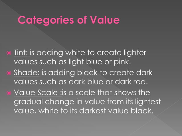 Element of art shape value color texture and | PPT