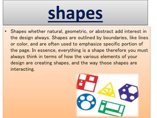 Element of design | PPTX