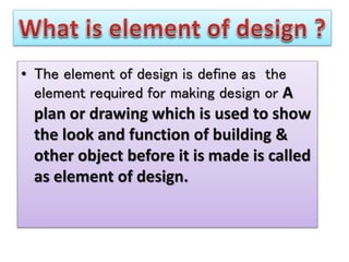 Element of design | PPTX