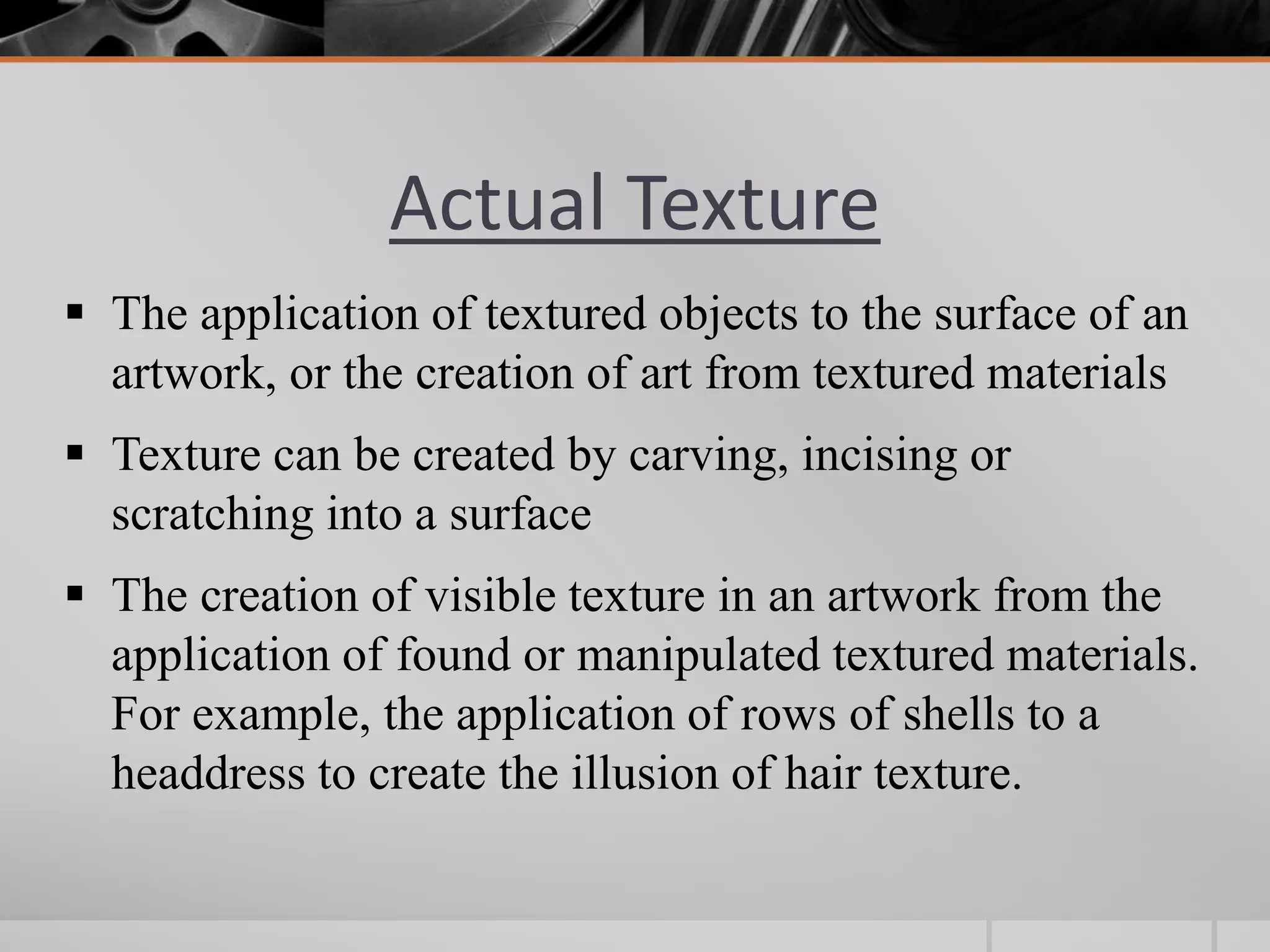 Element of design texture | PPTX