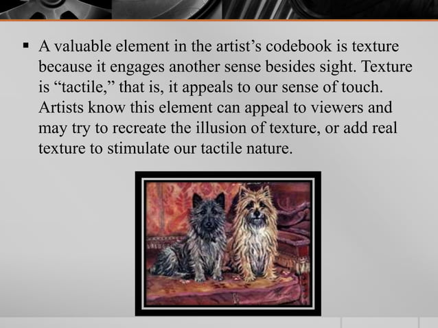 Element of design texture | PPTX