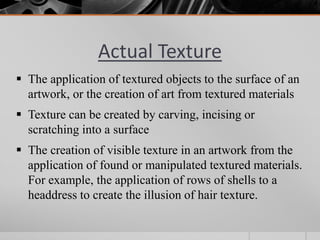 Element of design texture | PPTX