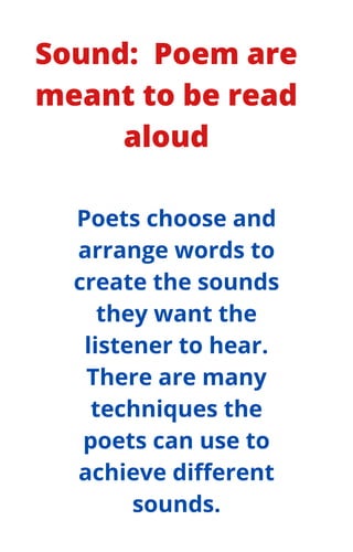 Element of poetry | PDF