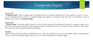 Element of "Supply" in GST | PPTX