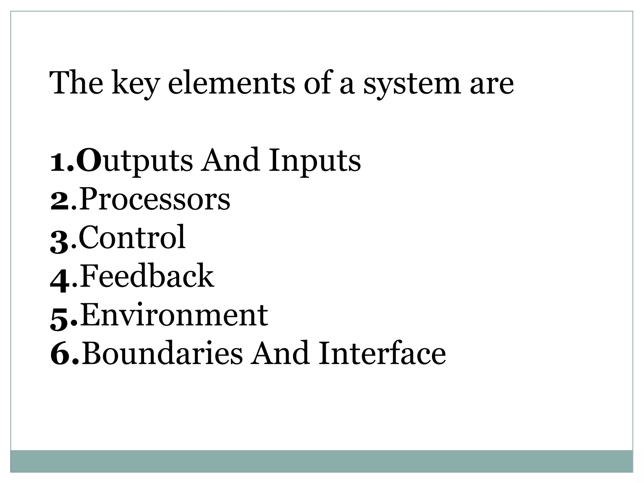 Element of system | PPTX