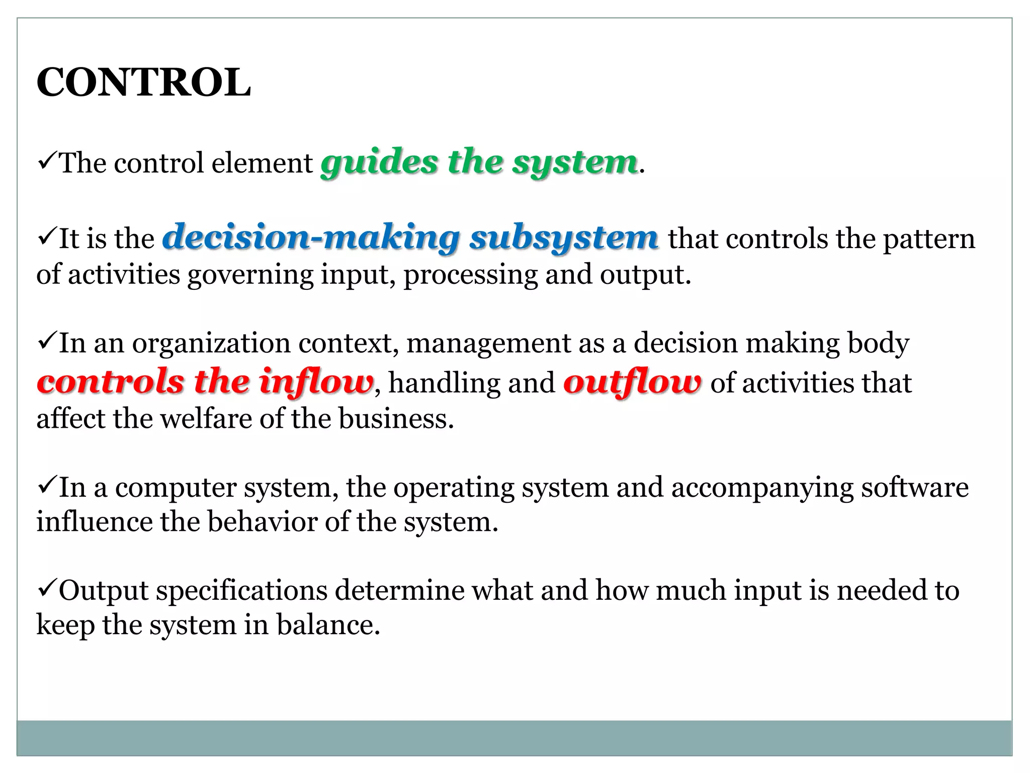 Element of system | PPTX