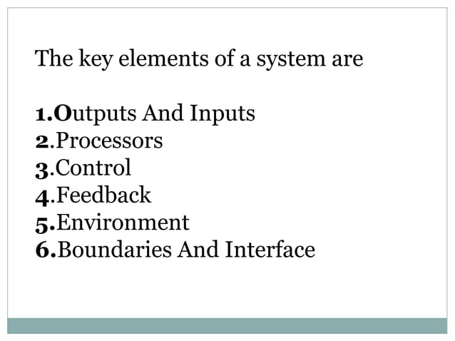 Element of system | PPTX