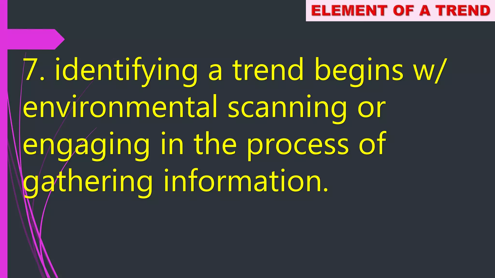 Element of trends (lesson 2) | PPTX