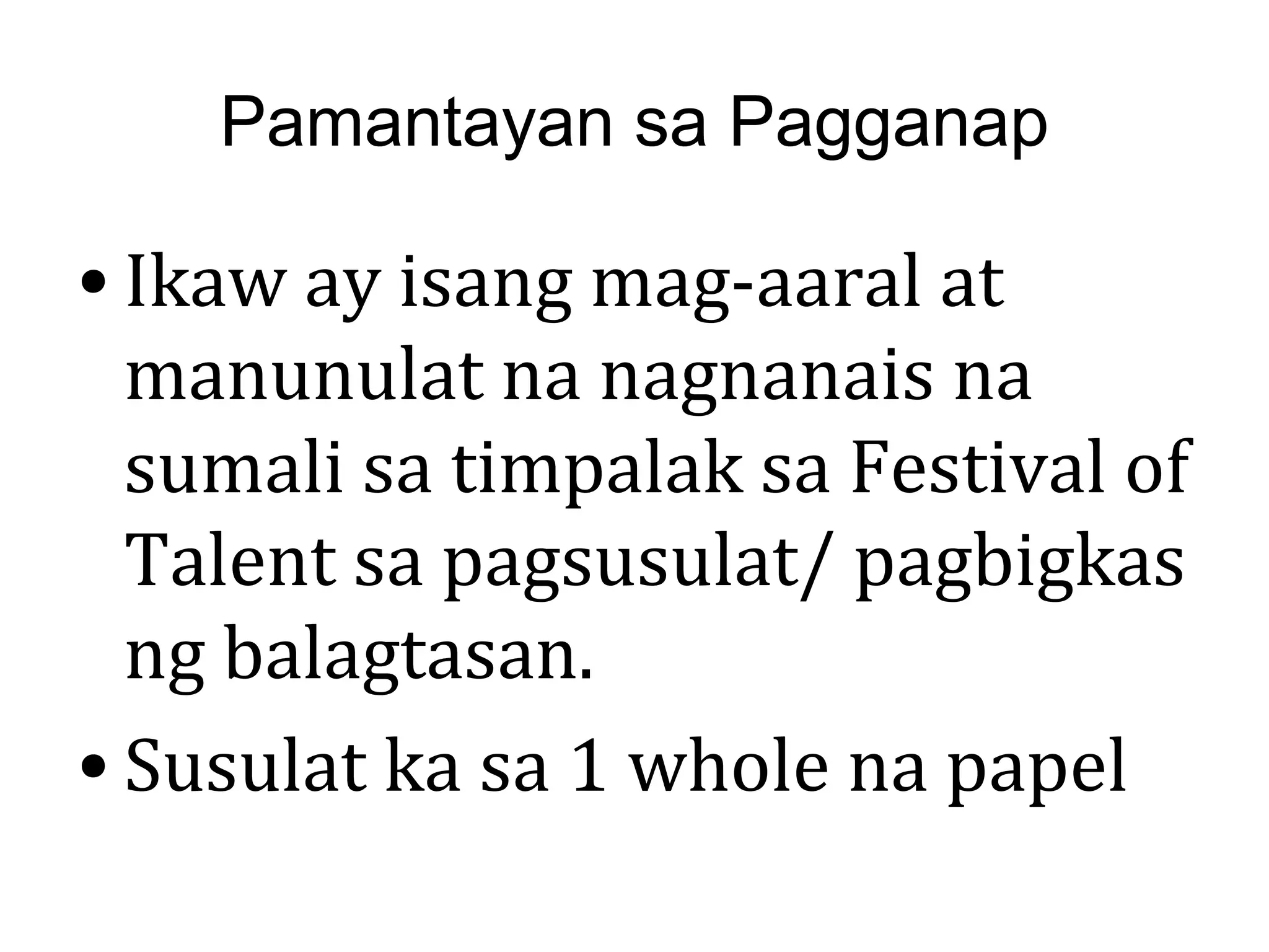 Elemento ng balagtasan | PPT