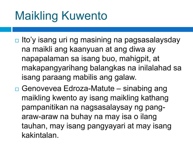 Elemento ng maikling kwento | PPTX