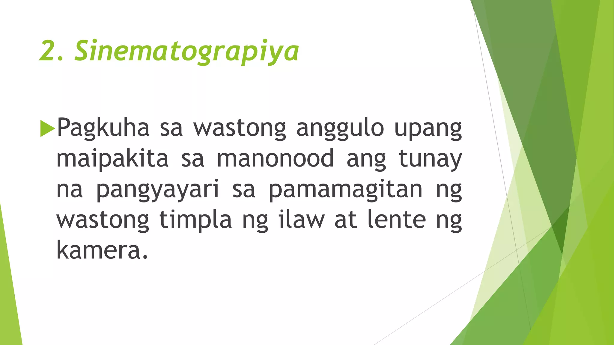 Elemento ng pelikula | PPTX