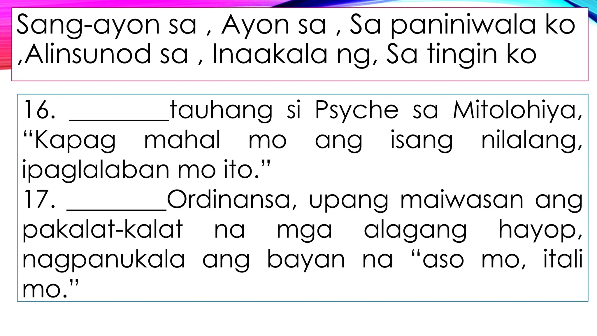 Elemento ng Sanaysay at ang kahalagahan nito | PPTX