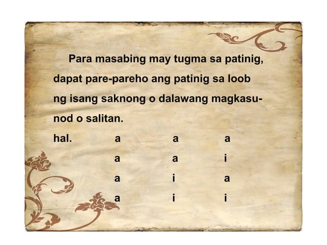 Elemento Ng Tula | PPT