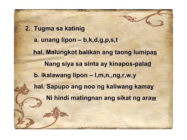 Elemento Ng Tula | PPT